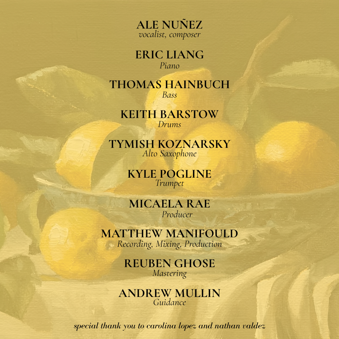 Ale Nuñez announces debut EP Under the Lemon Tree - jazz.fm91